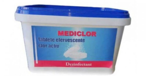 300 Tablete Efervescente Clor Activ Dezinfectant Mediclor, Tablete Clor ...