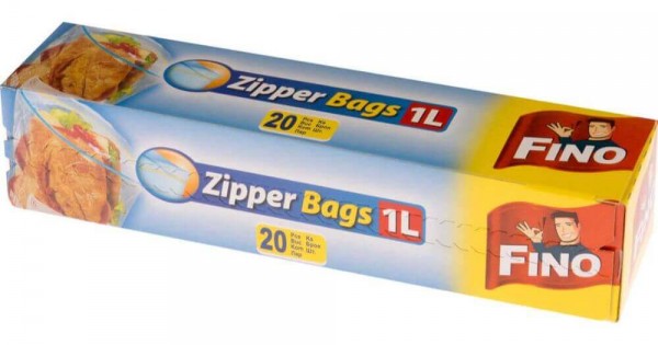 Pungi Alimentare Fino Zipper, 1L, 20 Buc/Set, Pungi Ermetice Fino ...