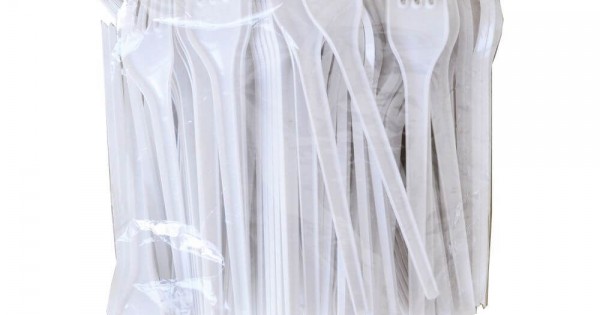 Furculite de Unica Folosinta din Plastic, 100 Buc/Bax, Culoarea Alba ...