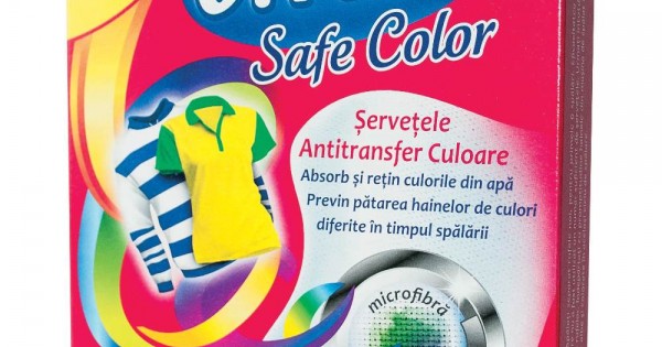 Set 15 Servetele Absorbante Antitransfer pentru Rufe Evrika Safe Color ...