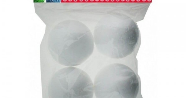 Bile din Polistiren DACO, Dimensiuni 75 mm, 4 Buc/Set, Culoare Alba ...