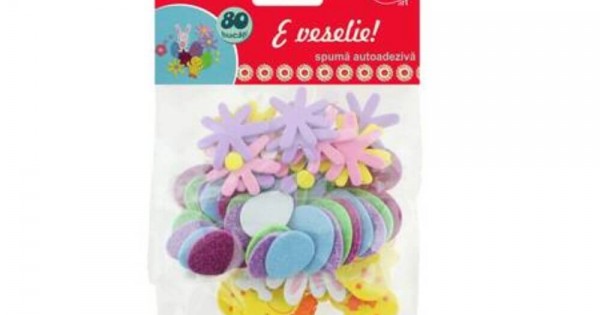 Forme Spuma Autoadeziva DACO, 80 Buc/Set, E Veselie, Multicolor ...