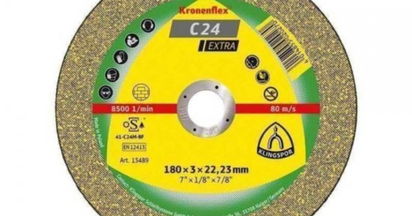 Disc Debitare Klingspor C24 Extra, 115x2.5x22mm, Piatra si Beton, Disc ...