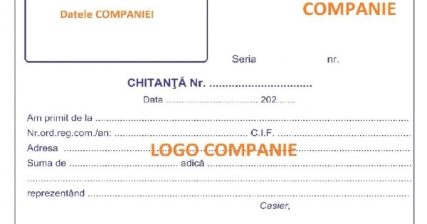 Chitante Personalizate Autocopiative A6 in 2 Exemplare, Tipar 1+1 ...