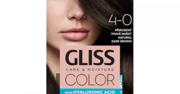 Vopsea de Par Permanenta GLISS Color 143 ml, 4-0, Saten Inchis Natural ...