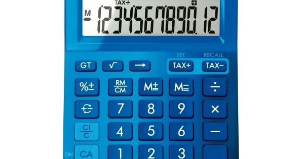 Calculator de birou Canon LS123KBL, 12 digiti, albastru. Descopera ...