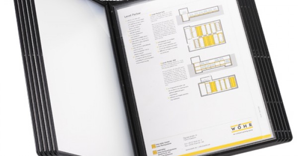 Display birou (suport pentru 10 buzunare A4), PROBECO-EasyMount - antracit