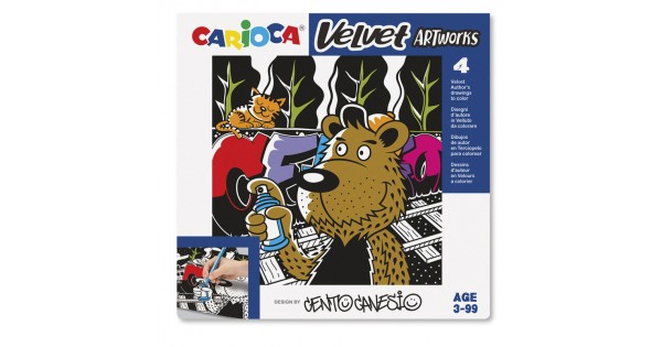Carte De Colorat Carioca Velvet - Graffiti - Descopera Oferta Completa!