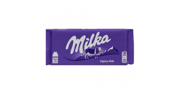 Ciocolata Milka Alpine cu Lapte, 100 g