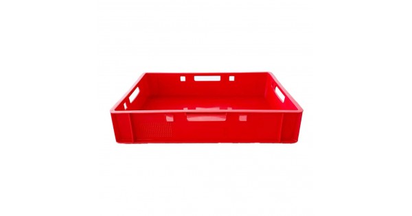 Lada pentru Transport Carne E1 Euro Plastic Rosie, Dimensiuni ...