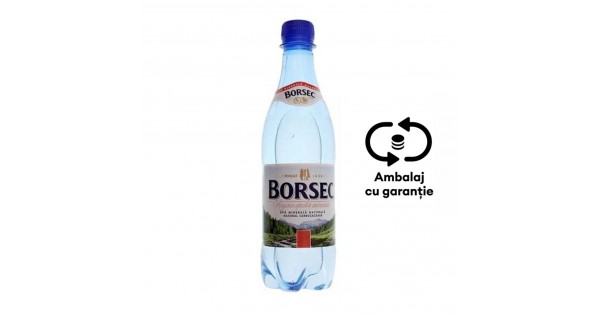 Apa Minerala Carbogazoasa Borsec, 0.5 L, 12 Sticle/bax, Eticheta Sgr ...